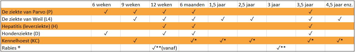 Meer weten over vaccinatie of inenting van de hond? Kijk op Caressapedia